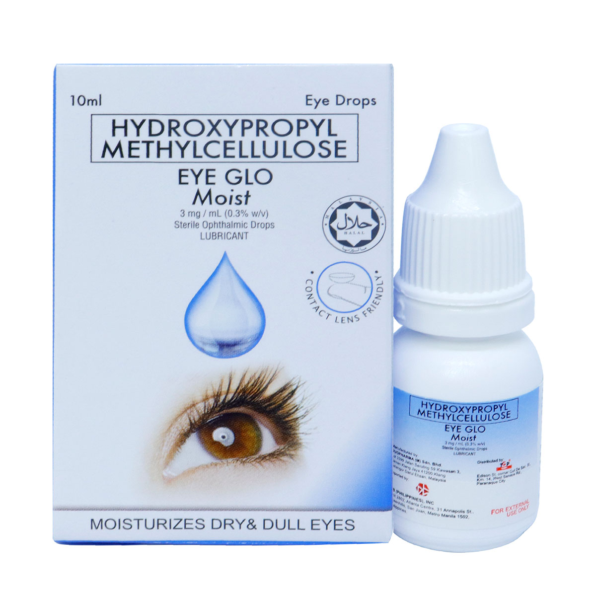 EYEGLO (TGP) Hydroxypropyl methylcellulose 3mg/10ml Eye Drops 1 Piece ...