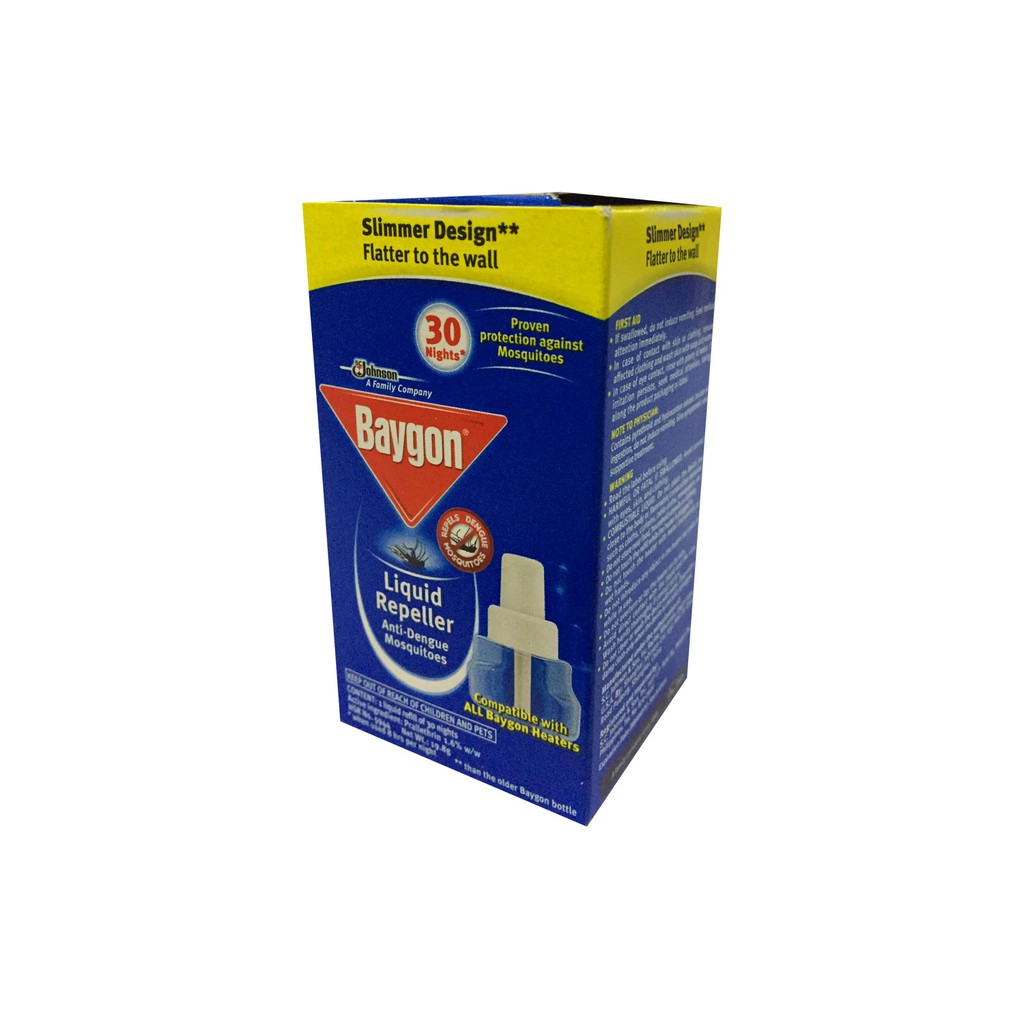 [Ready Stock] Baygon Liquid Repeller Anti-Dengue Mosquitoes - 19.8g ...