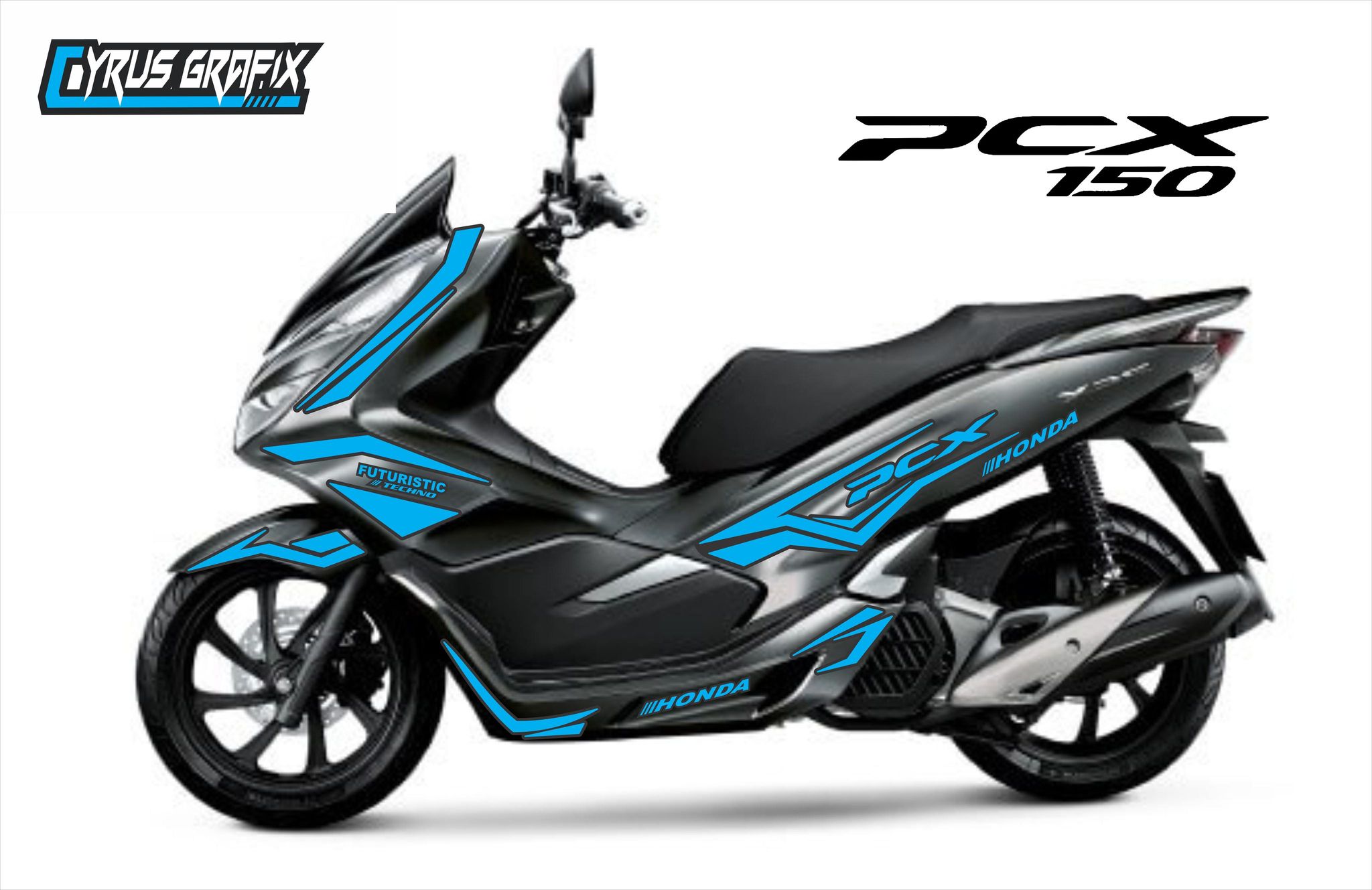 PCX 150 GLOSSY STOCK DECALS SET | Lazada PH