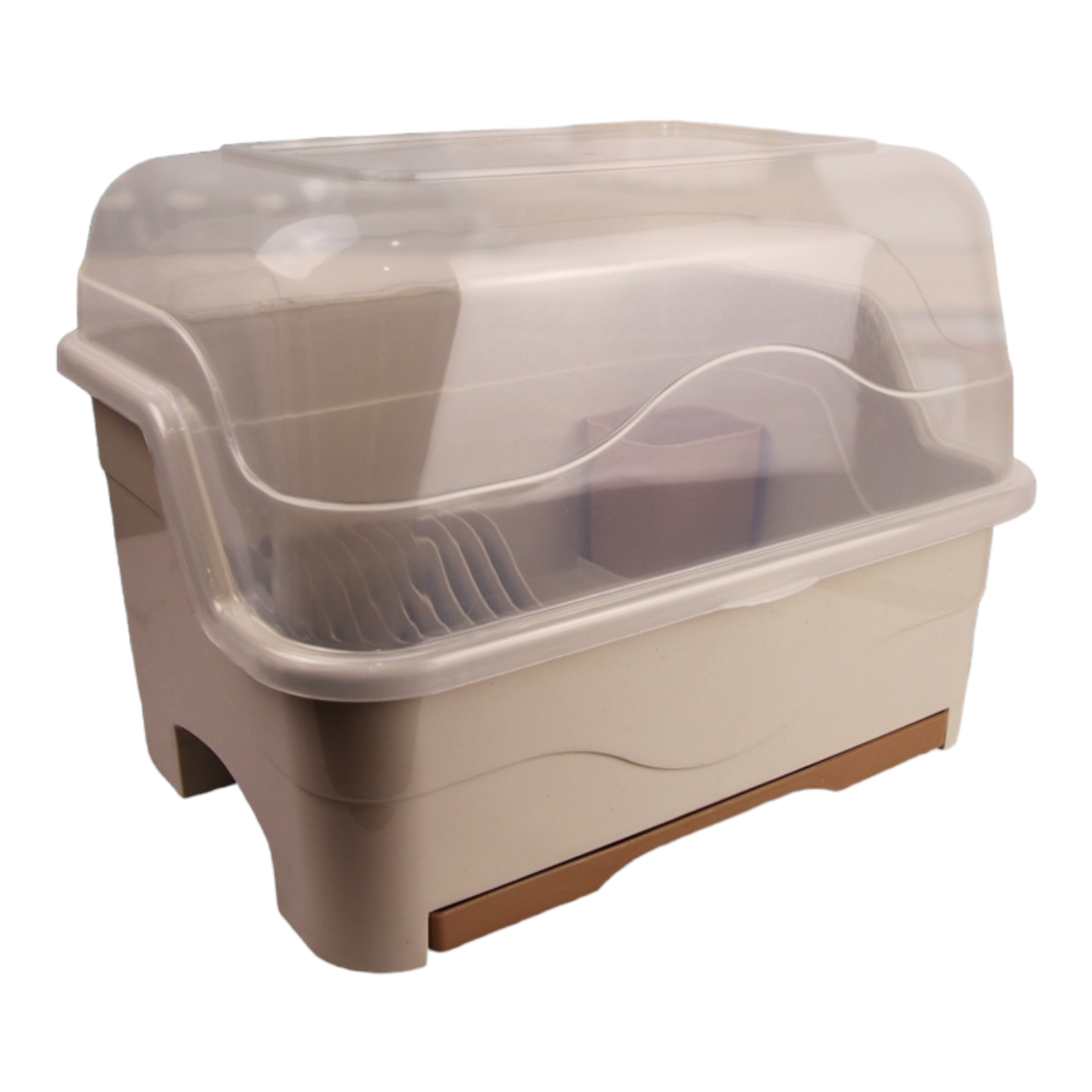 Dish Drainer With Cover and Dish Carrier Plastic Dish Rack Dish Drainer ...