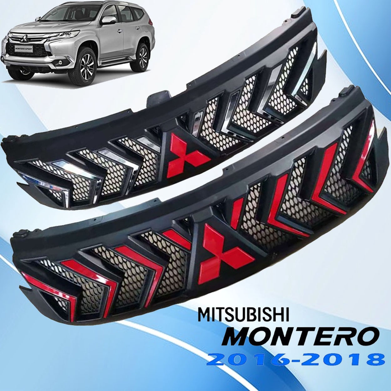 Car front grill bumper grille Montero Sport 2016-2019 | Lazada PH