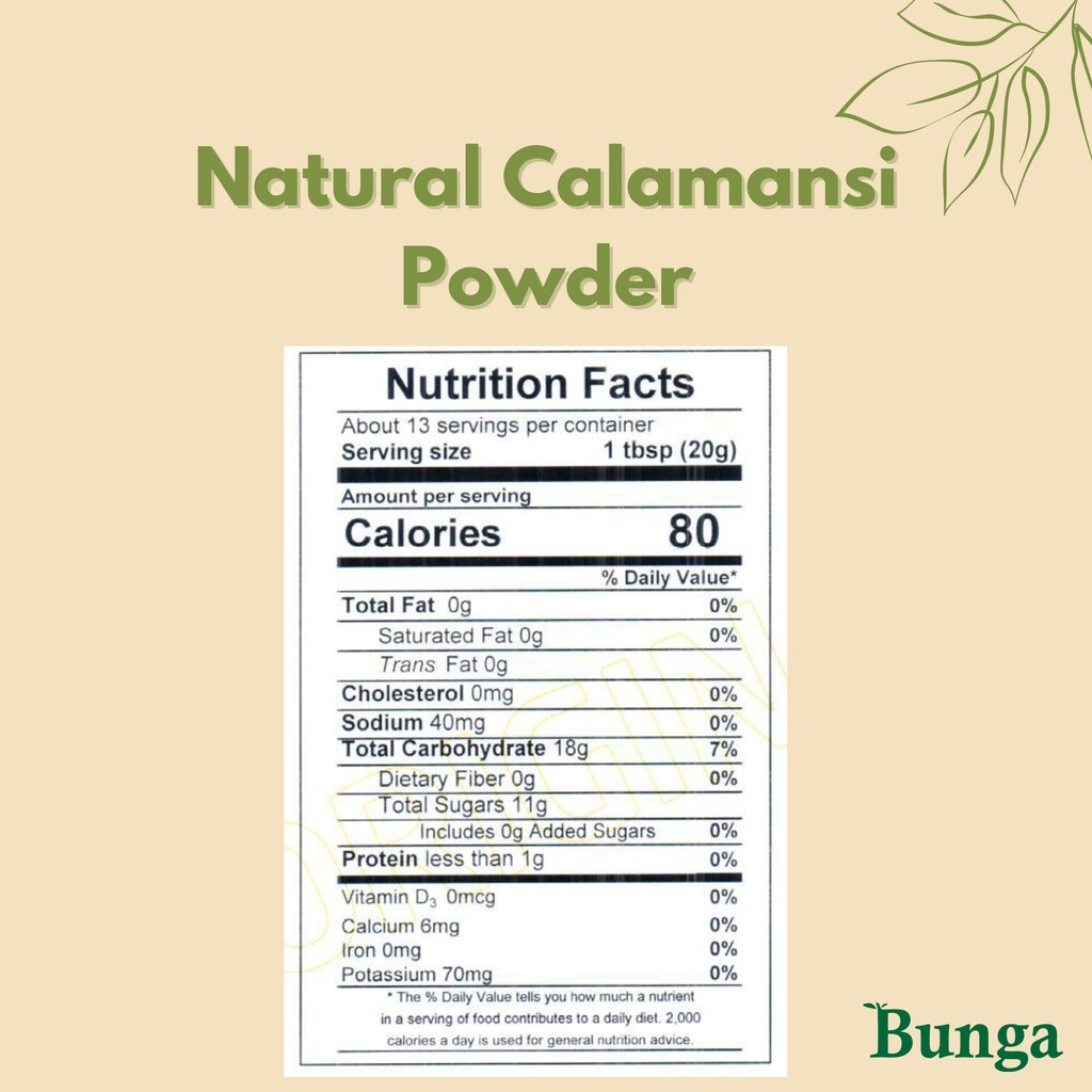 best seller Natural Calamansi Powder 100 grams (Unsweetened) | Lazada PH