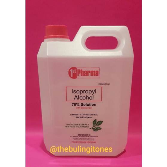 1893ml (64oz) 1st Pharma Isopropyl Alcohol | Lazada PH
