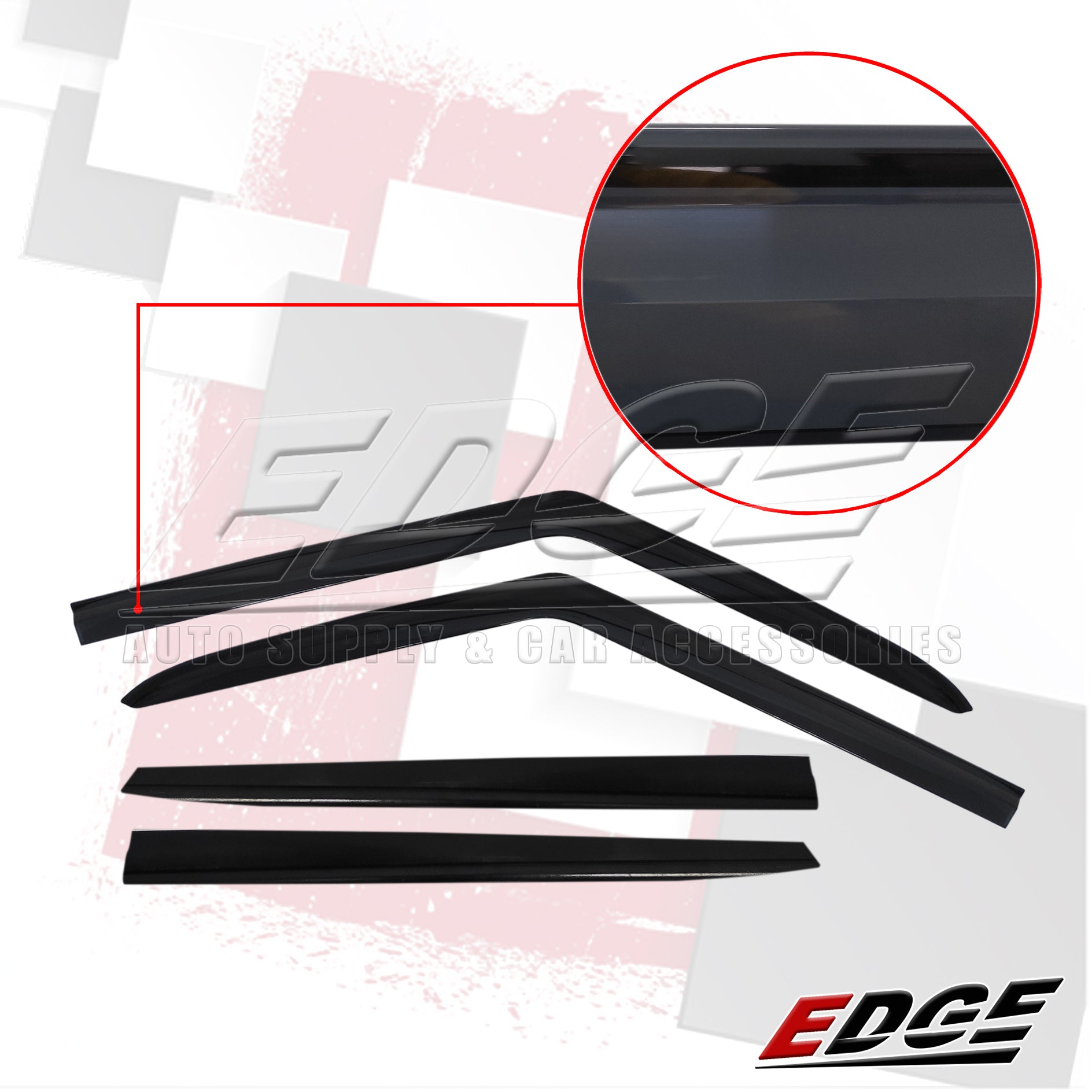 Suzuki Swift 2010-2017 "Hatchback" Door Visor (Smoked) // vent window ...