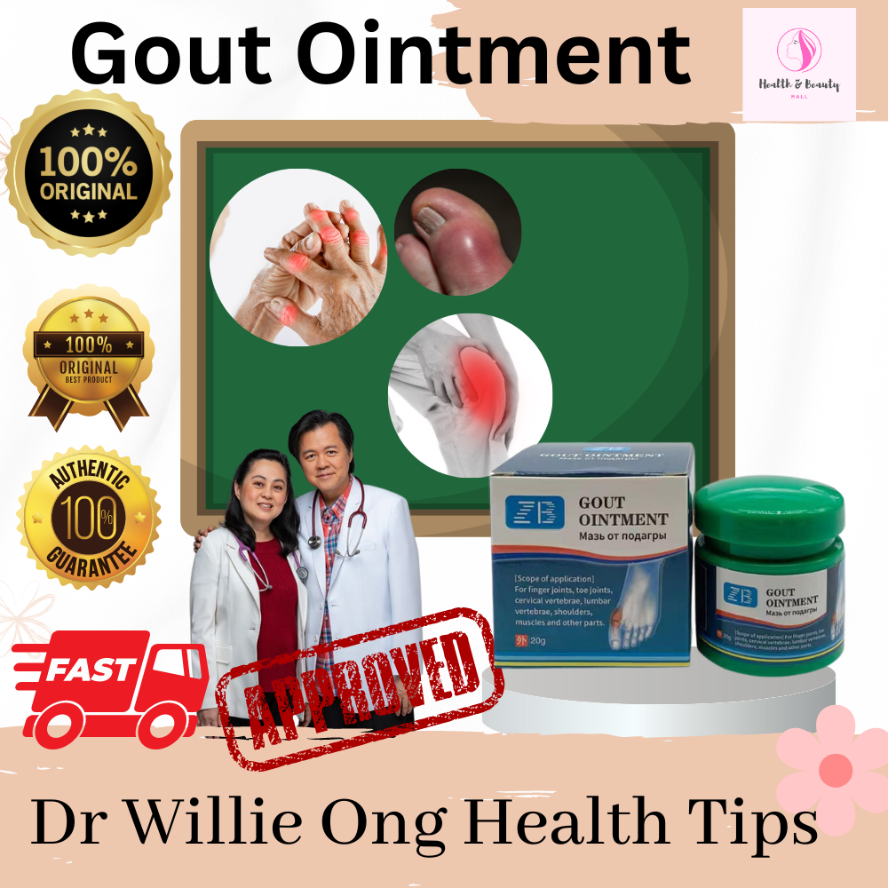AUTHENTIC Gout Ointment by willie ong Cream for Rheumatoid Pain Muscle ...