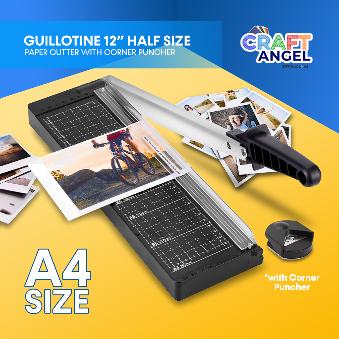 Paper Cutter Board 12inch A4 Size Guillotine Half Size Trimmer with ...