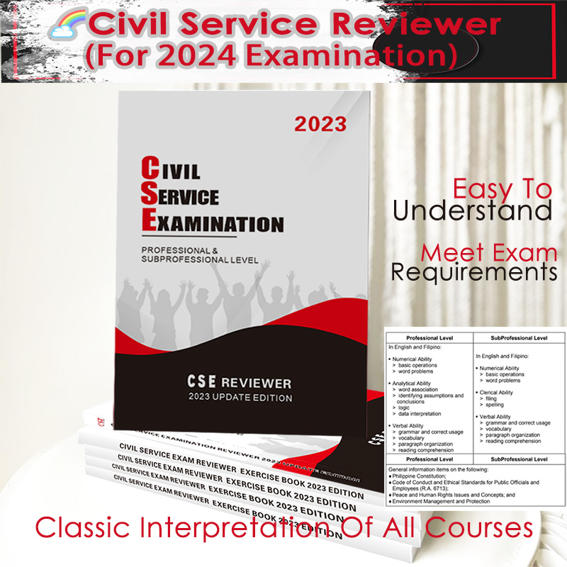 civil service reviewer 2024 for professiona and Sub-professional level ...