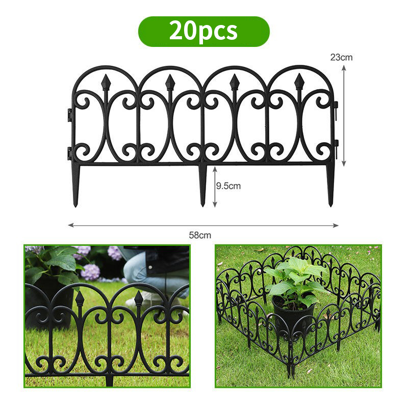 20pcs Plastic Fence Home Living Decorative Gardening Stand For Plant ...