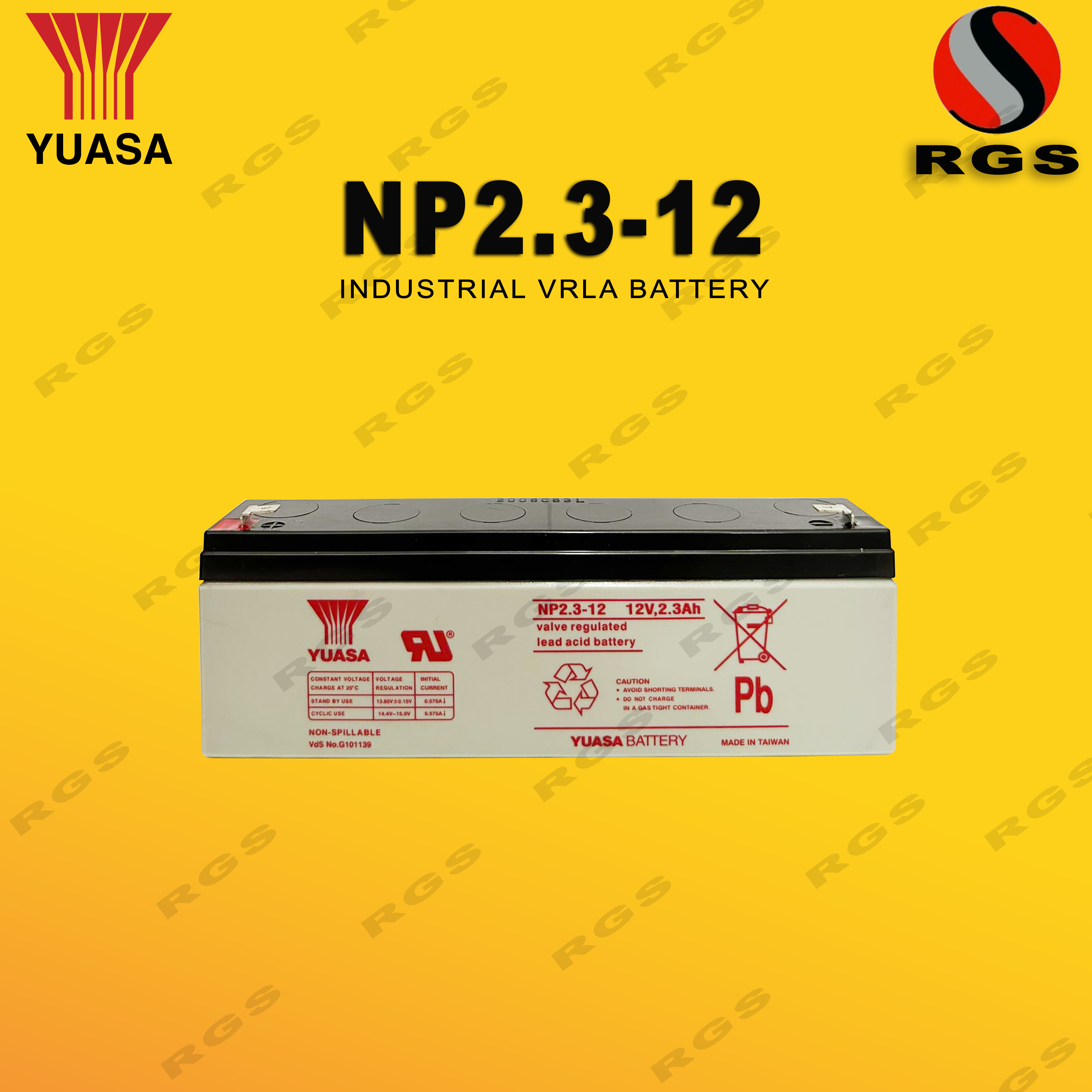 Yuasa NP2.3-12 VRLA Industrial Battery | Lazada PH