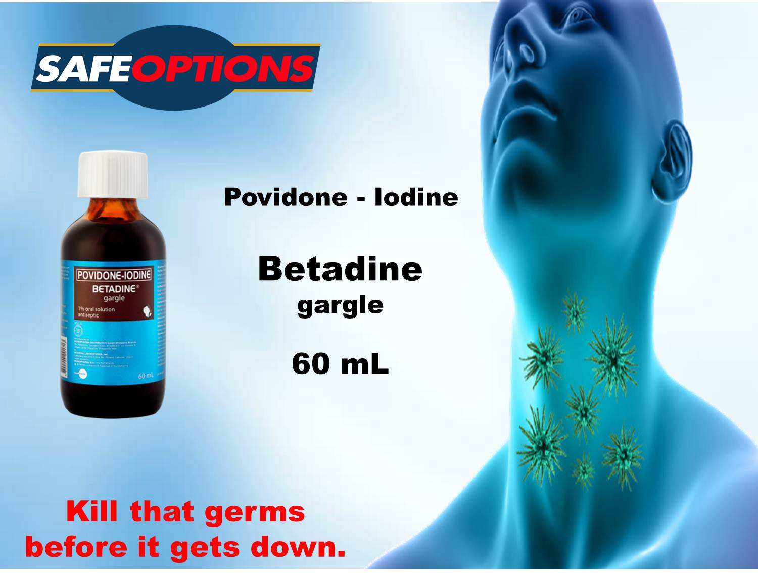 BETADINE Oral Gargle 60ml | Lazada PH