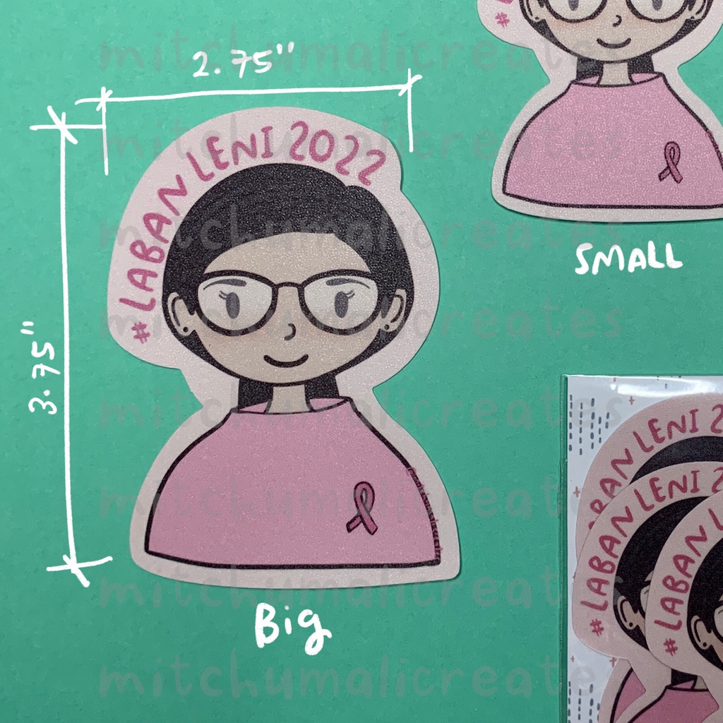 Leni Robredo Halalan 2022 Laminated Waterproof Sticker Pack by ...