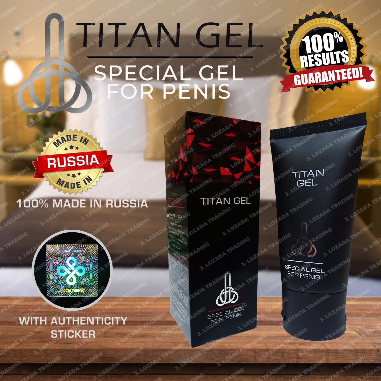 100% Authentic Titan Gel Lubricant 50ml - Enlarger for Men / Longer ...