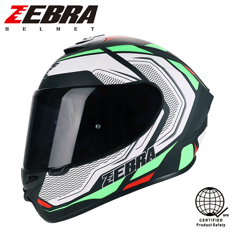 zebra 152 Helmet motorcycle full face smoke visor full helmets man and ...