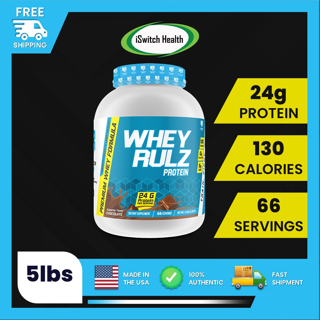 Muscle Rulz Whey Rulz Whey Protein Powder - 5lbs | Whey Protein for ...