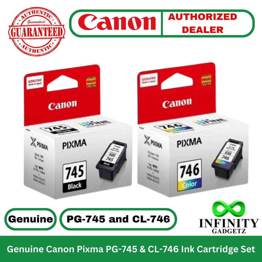 Genuine Canon Pixma 745 and 746 Ink Cartridge PG-745 CL-746 (Set ...