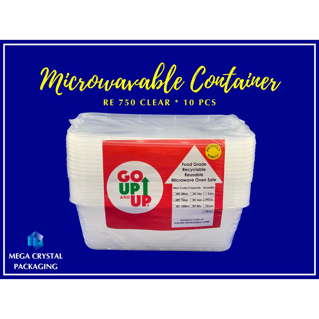 Microwavable Container RE 750 - Rectangular 750 ml ( 10 Pcs. Per Pack ...