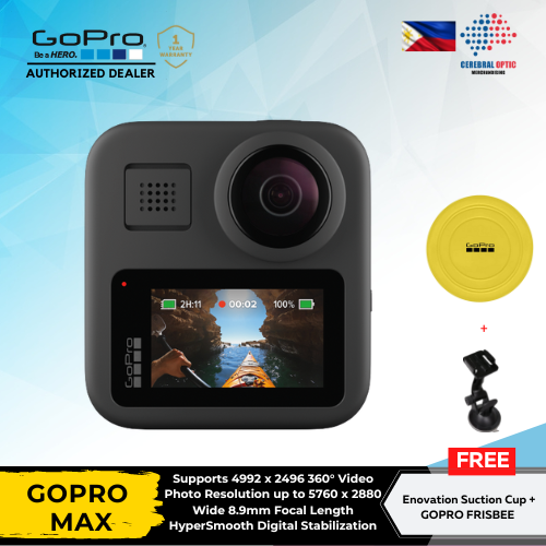 GoPro Max + Enovation Suction Cup + GOPRO FRISBEE - Cerebral Optic ...