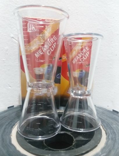 10 20 40 cc Acrylic Double Jigger side measuring cup jiggers 20ml ...