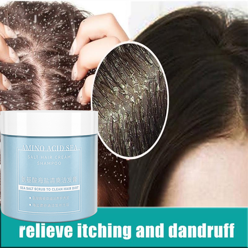 CCA Sea Salt Shampoo Anti-Dandruff Refreshing Oil Control Deep Scalp ...