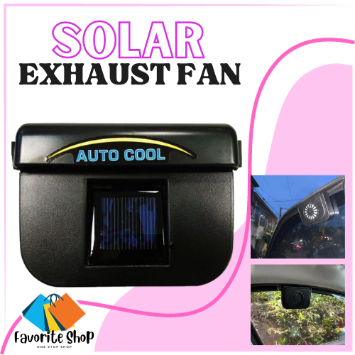 Solar Power Auto Window Fan Air Vent Cooling Fan Auto Cool Solar ...