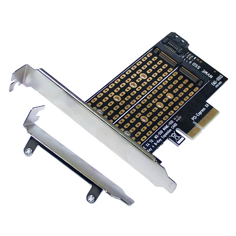 PCIE to M.2 NVME Adapter Riser Card Add on Cards M.2 Key Type NGFF SSD ...