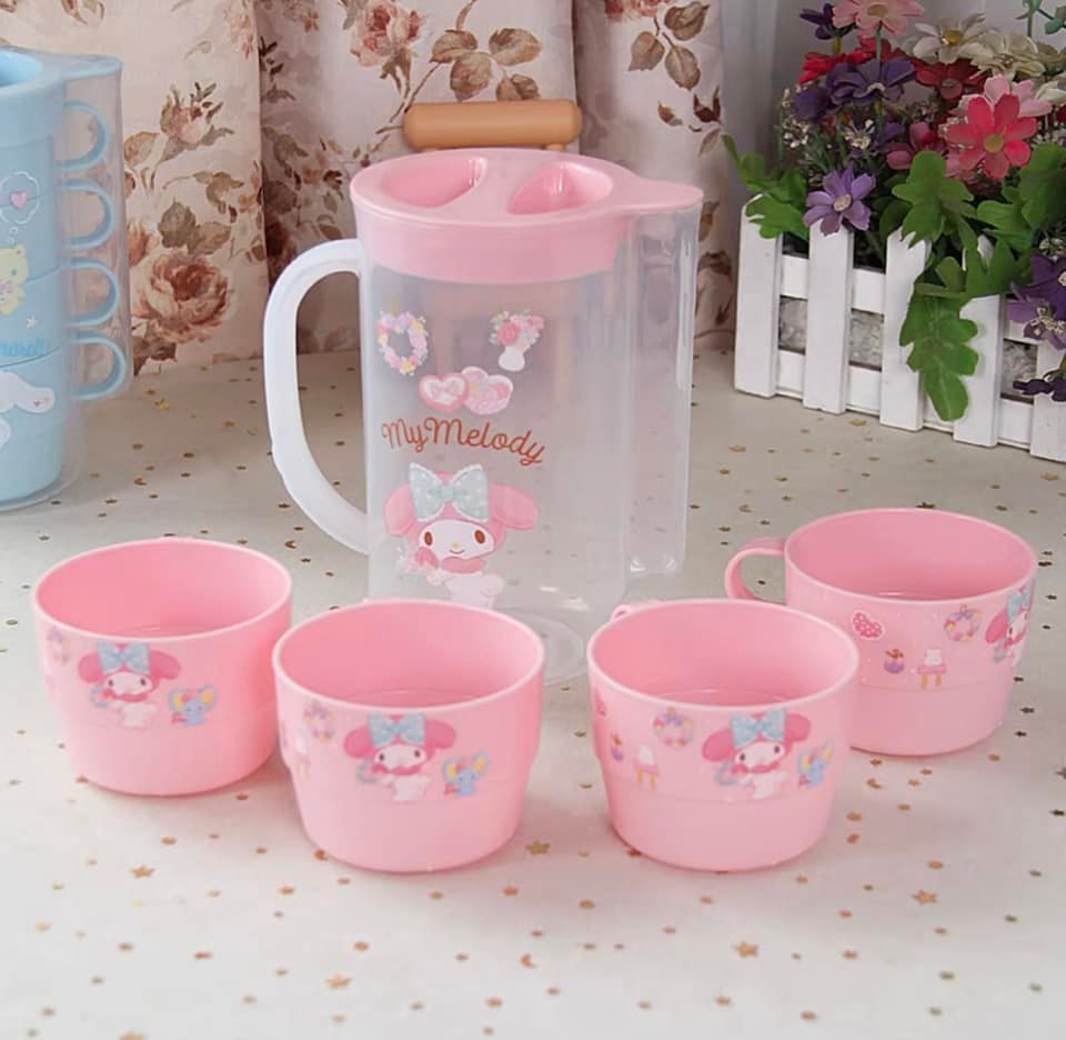Cups Pitcher set Kuromi My Melody Cinnamoroll | Lazada PH