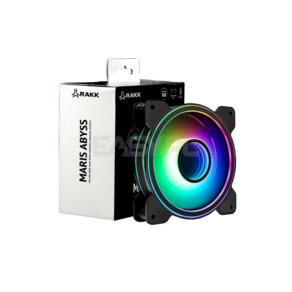RAKK MARIS ABYSS RGB Fan Kit 120mm 3in1 Cooling High Airflow 1 Year ...