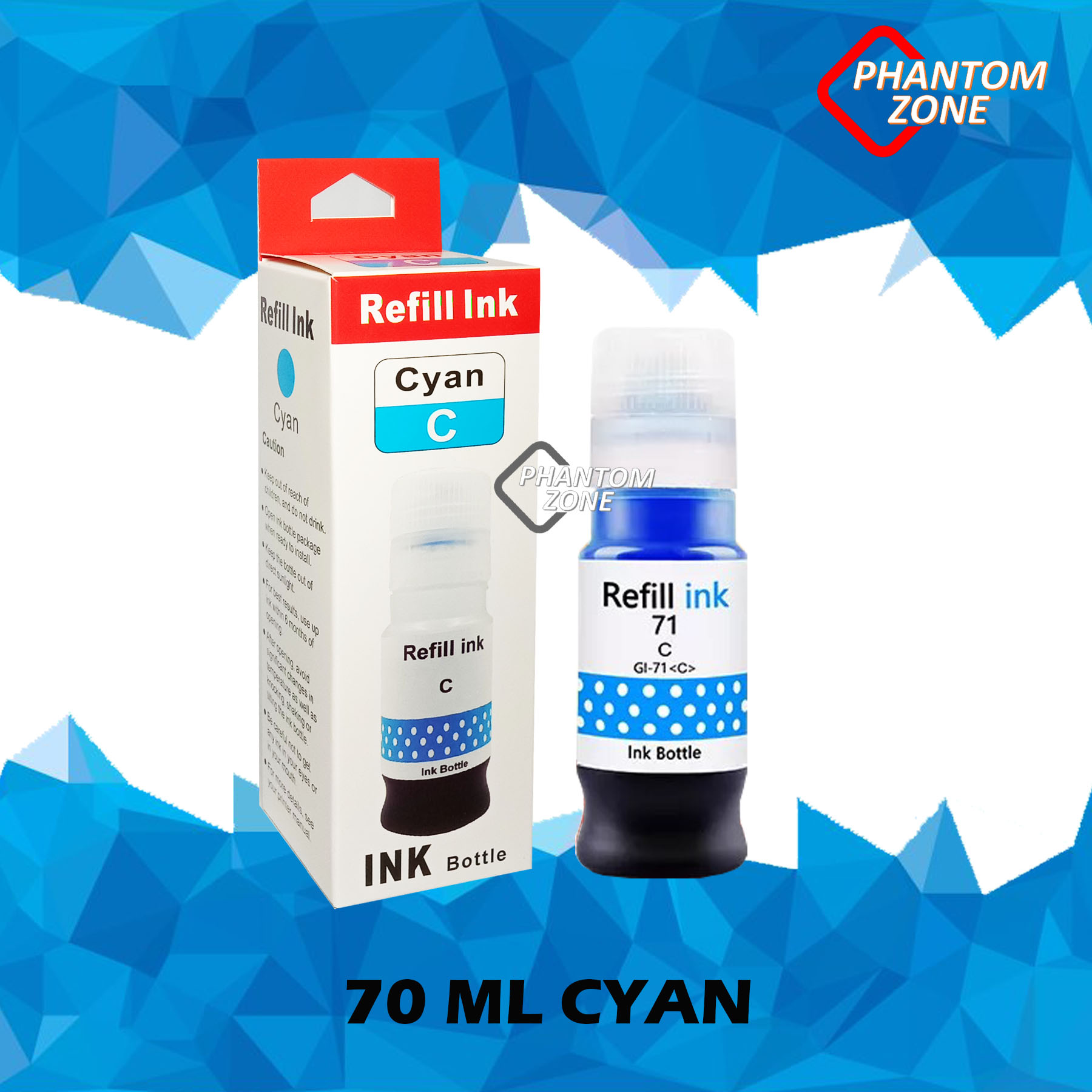 CANON GI-71 / GI71 SET 4 COLORS COMPATIBLE REFILL INK GI71 SET / GI 71 ...