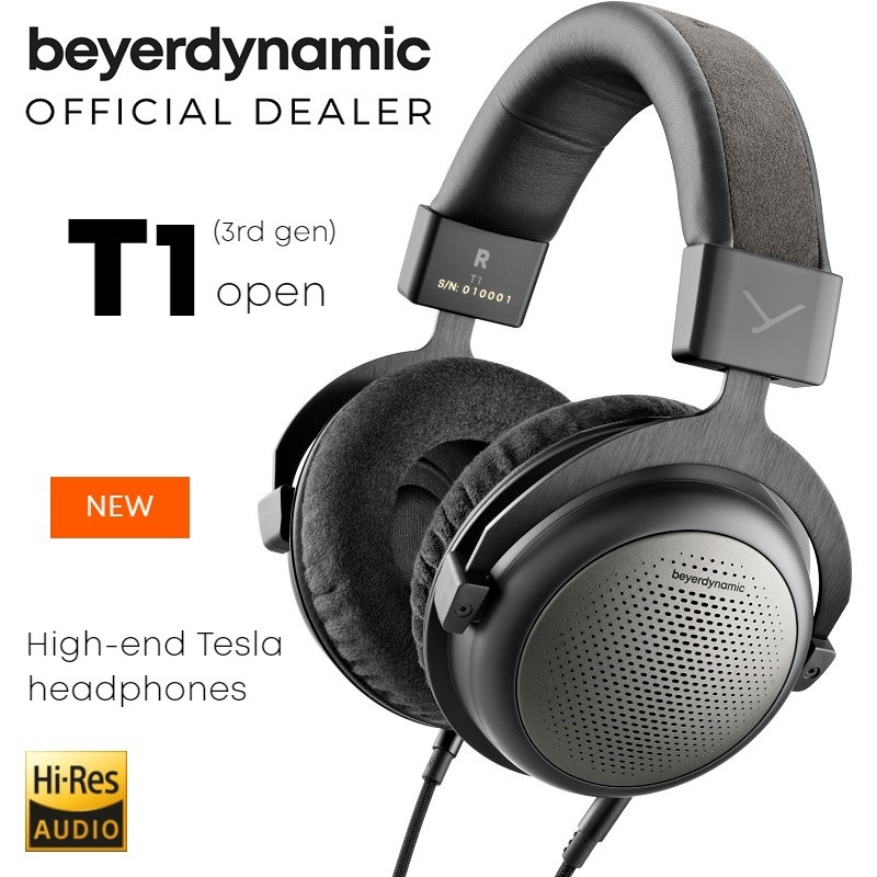 Beyerdynamic T1 (3rd Generation) Tesla Over-the-Ear Open-Back Premium ...
