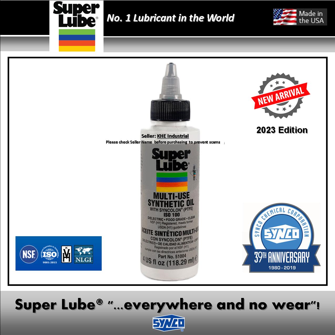 Super Lube Multipurpose Oil 120ml Made in USA Food Grade Oil Food Grade ...