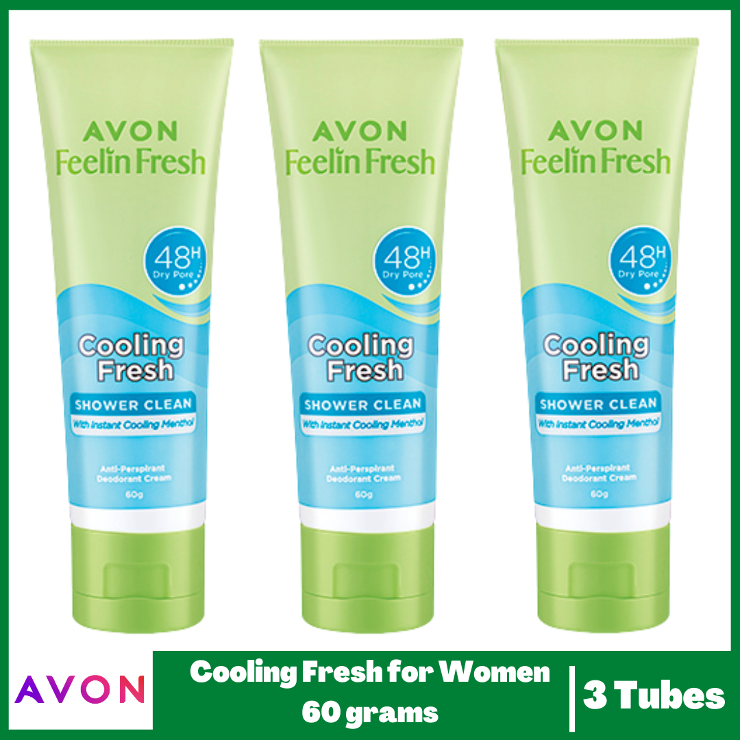 AVON Feelin Fresh Cooling Fresh Quelch 60g ( 3 TUBES ) | Lazada PH
