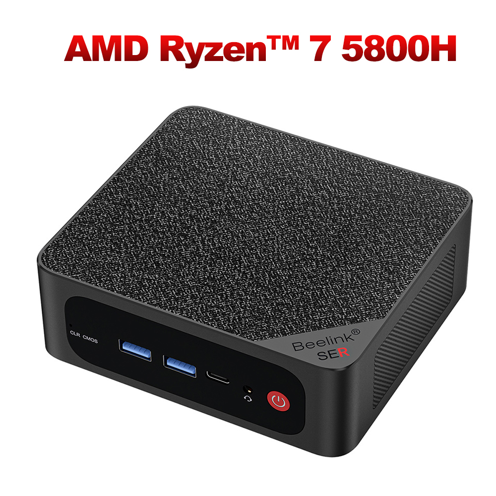 Beelink SER5 Max Ryzen 7 5800H TDP 54W Mini PC Win 11 Pro AMD DDR4 8 ...