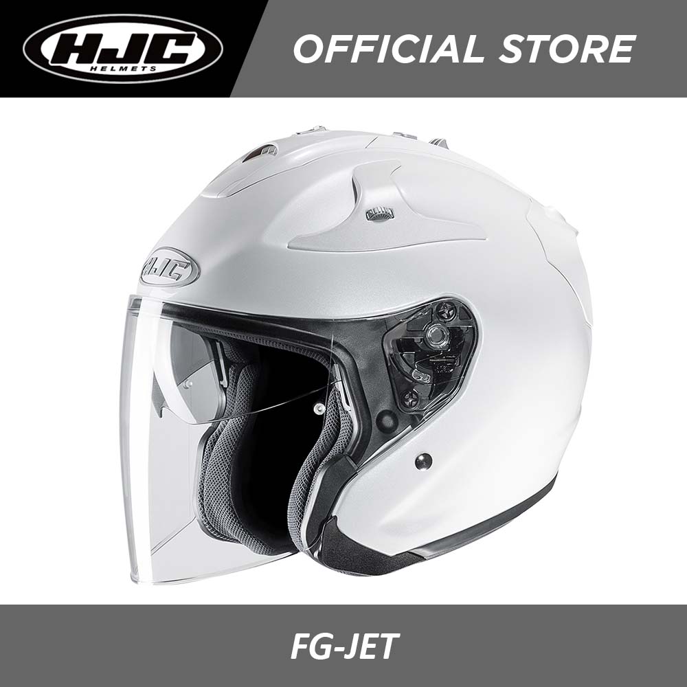 HJC Helmets FG-JET Pearl White | Lazada PH