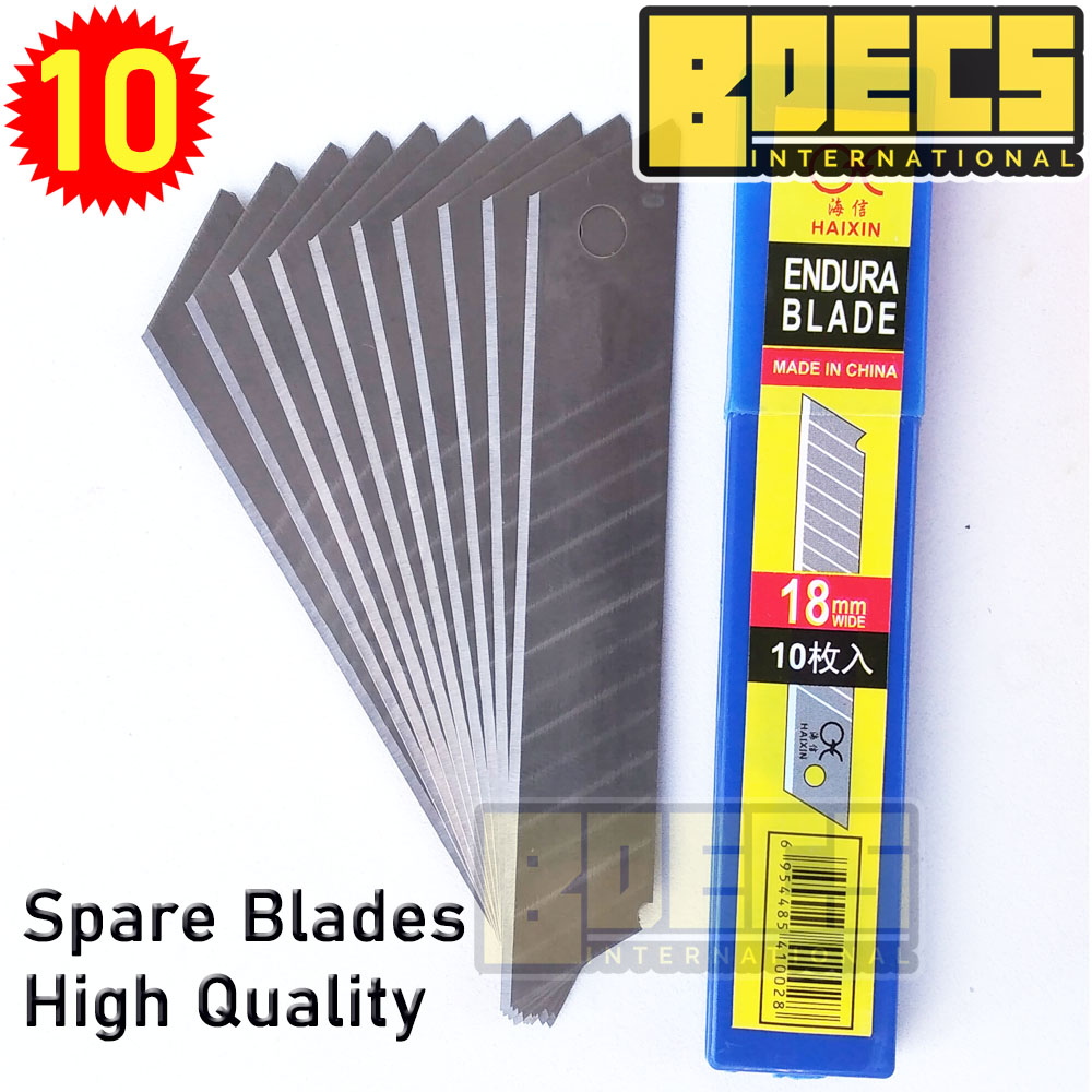 Spare Cutter Blade 18mm High Quality (10pcs) I Bdecs | Lazada PH