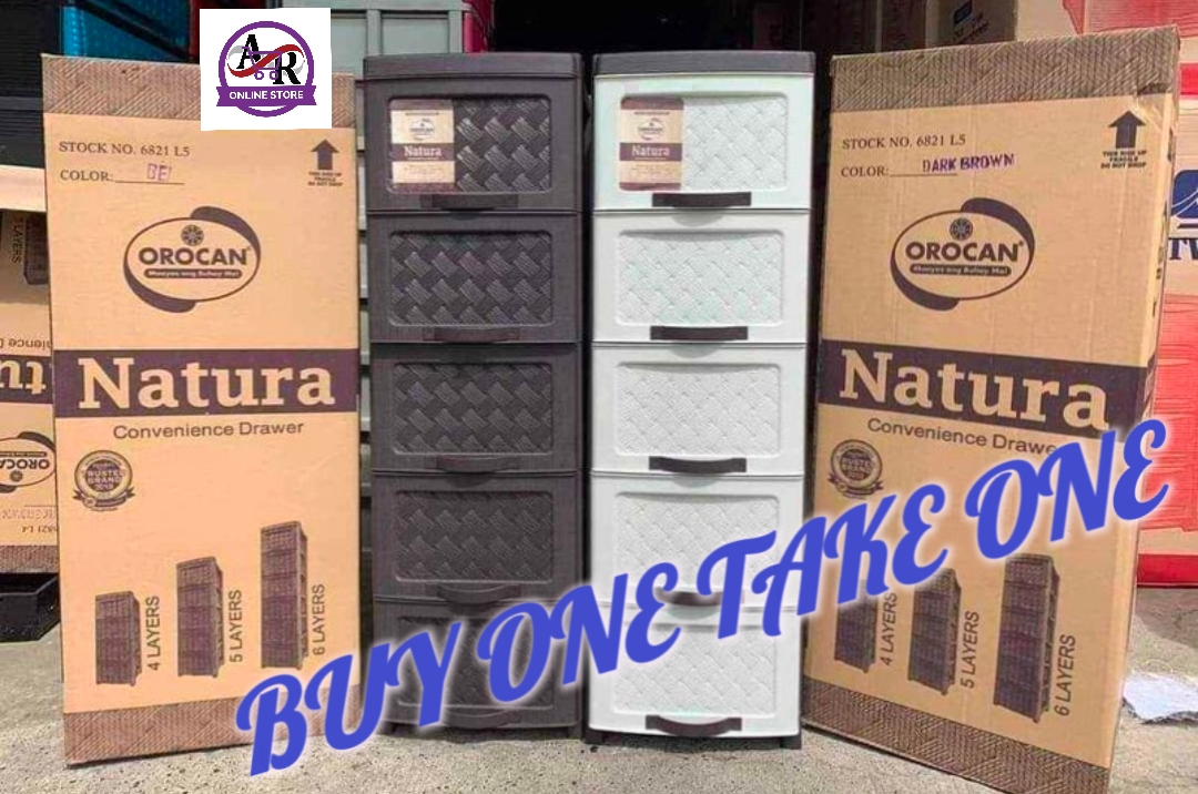 BUY1TAKE1 OROCAN 5LAYER DRAWER MATIBAY GAWA OROCAN PLASTIC | Lazada PH