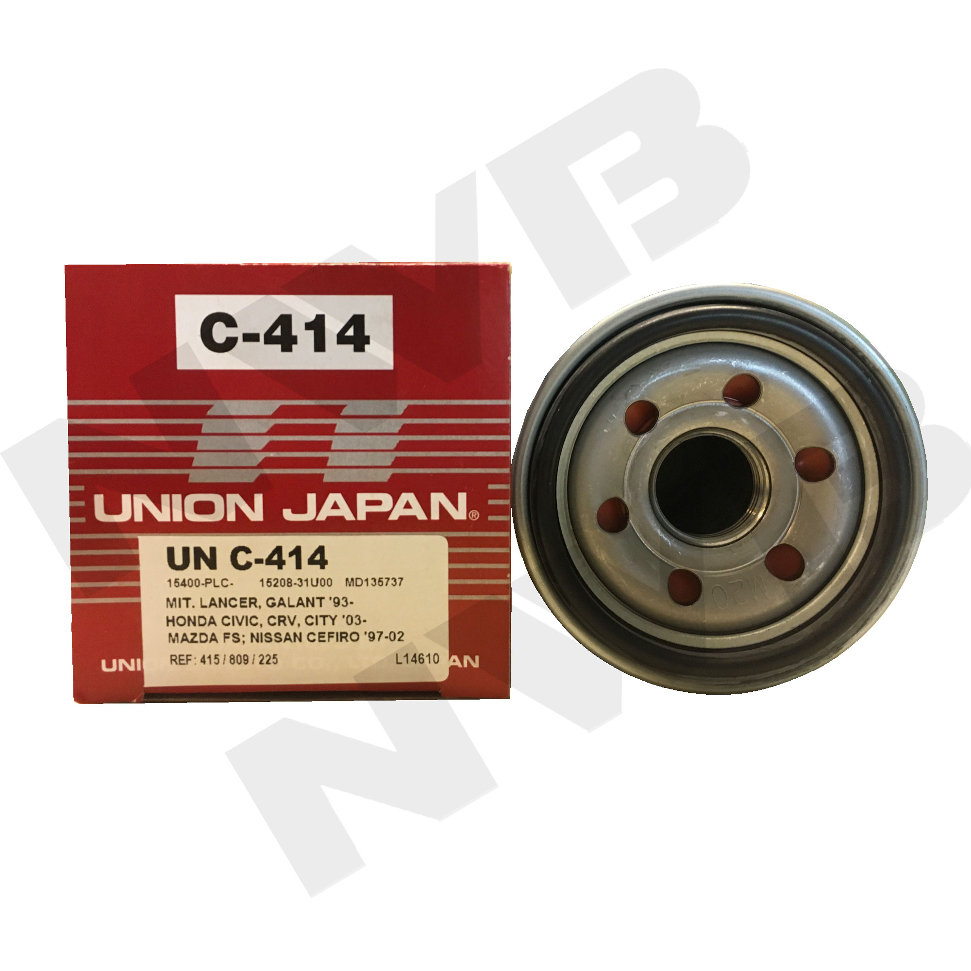 Union Oil Filter for Mazda 626, E2000, MPV Gas 1993-1999 and Anfra 160G ...