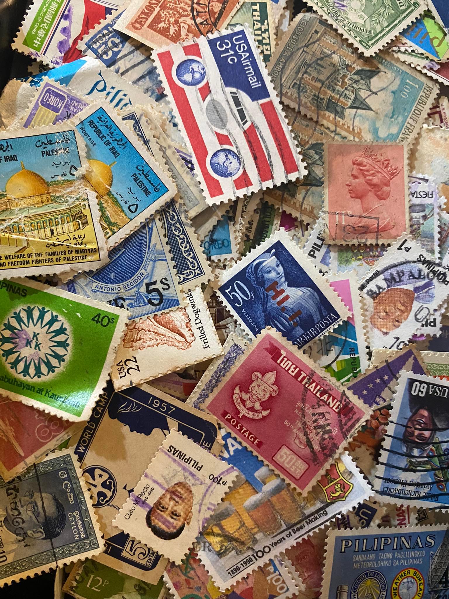 OLD STAMPS REPACK - 10 ASSORTED PRELOVED STAMPS PER PACK | Lazada PH