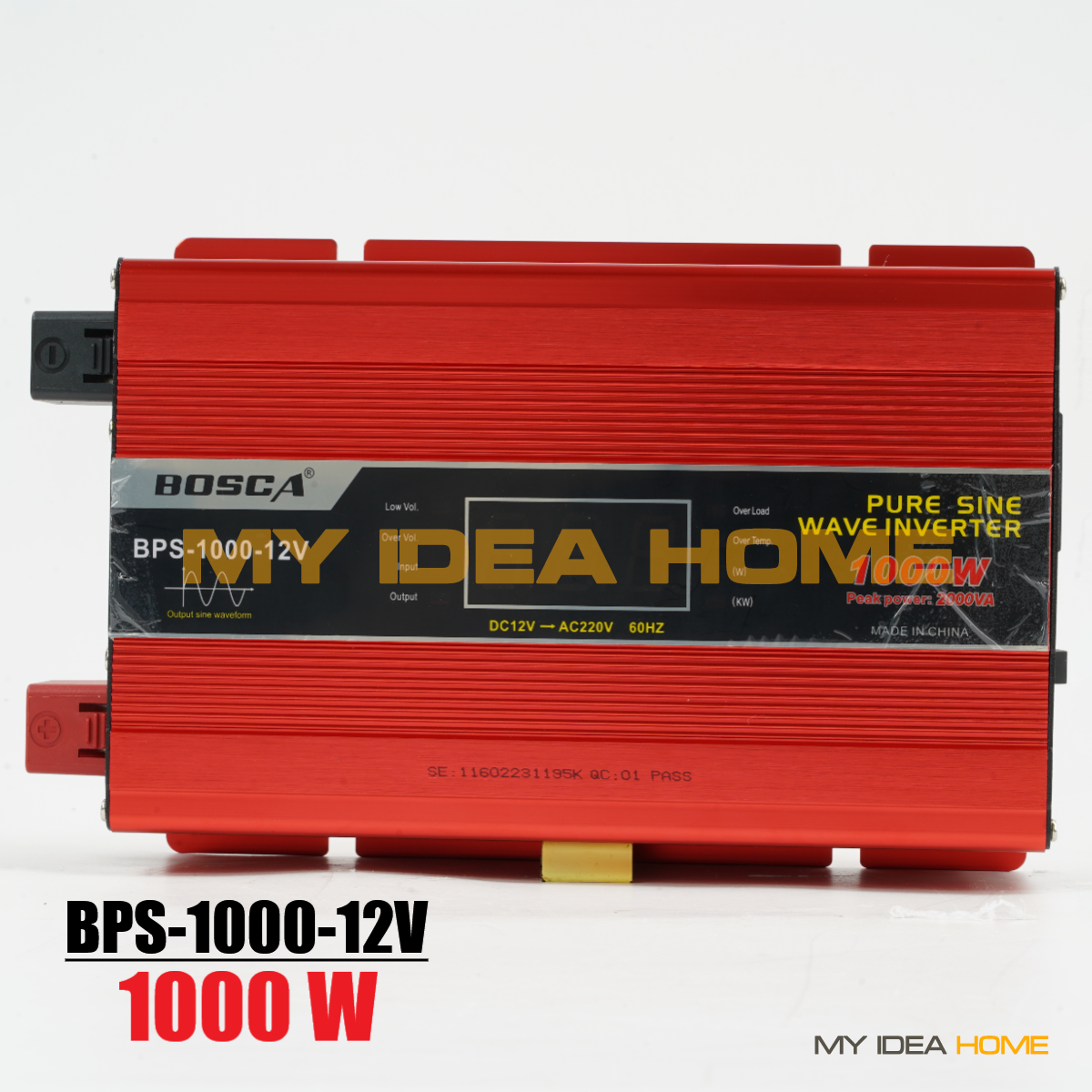 Bosca Pure Sine Wave Inverter 1000W/1500W/2000W Power Inverter DC12V To ...