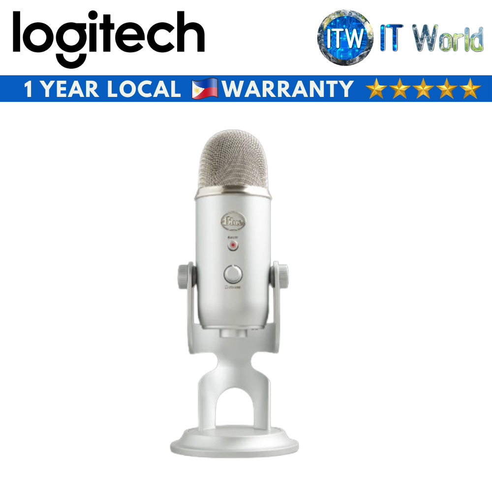 Itw | Logitech Blue Yeti Premium Multi-Pattern USB Microphone (Midnight ...