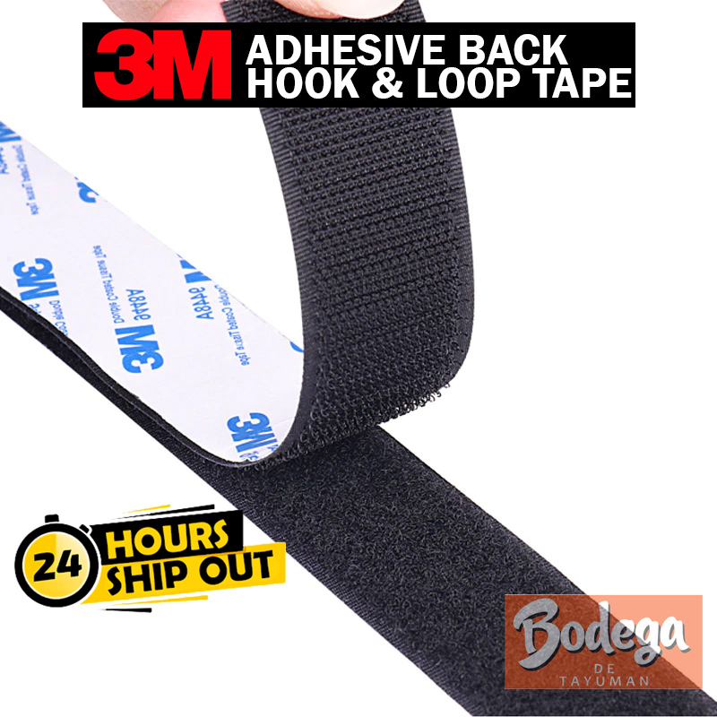 Hook and Loop Tape with 3M Glue Strong Self Adhesive Back Mounting ...