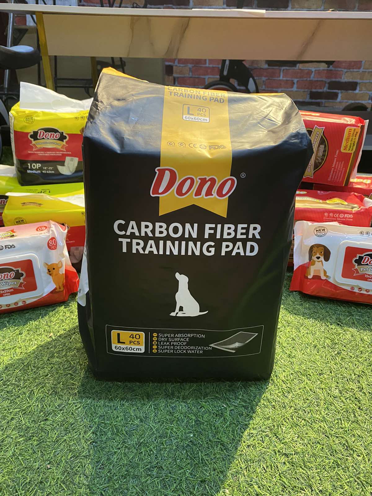 THE COZY THING Dono Carbon Fiber Training Pee Poop Pads Disposable (S ...