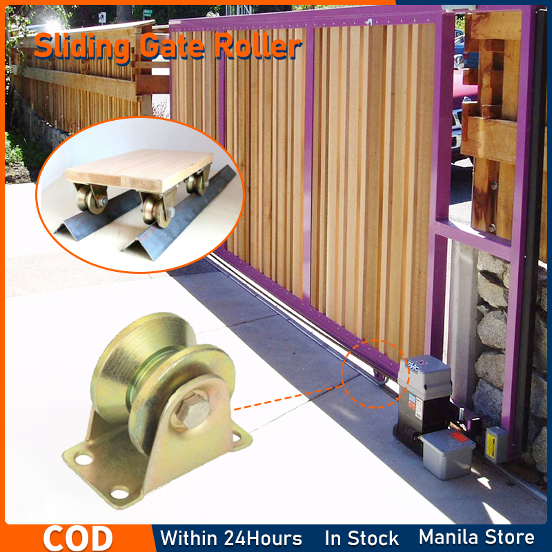 2 Inch V-Groove Wheel Sliding Gate Track Rolle Heavy Duty Rigid Caster ...