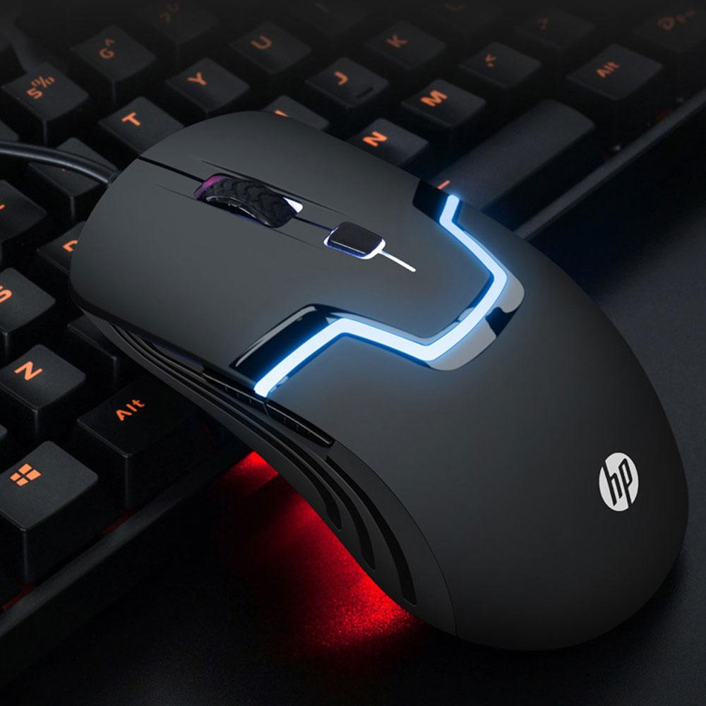 HP Wired USB Mouse High Performance Gaming Mouse with 7 Colors Rainbow ...