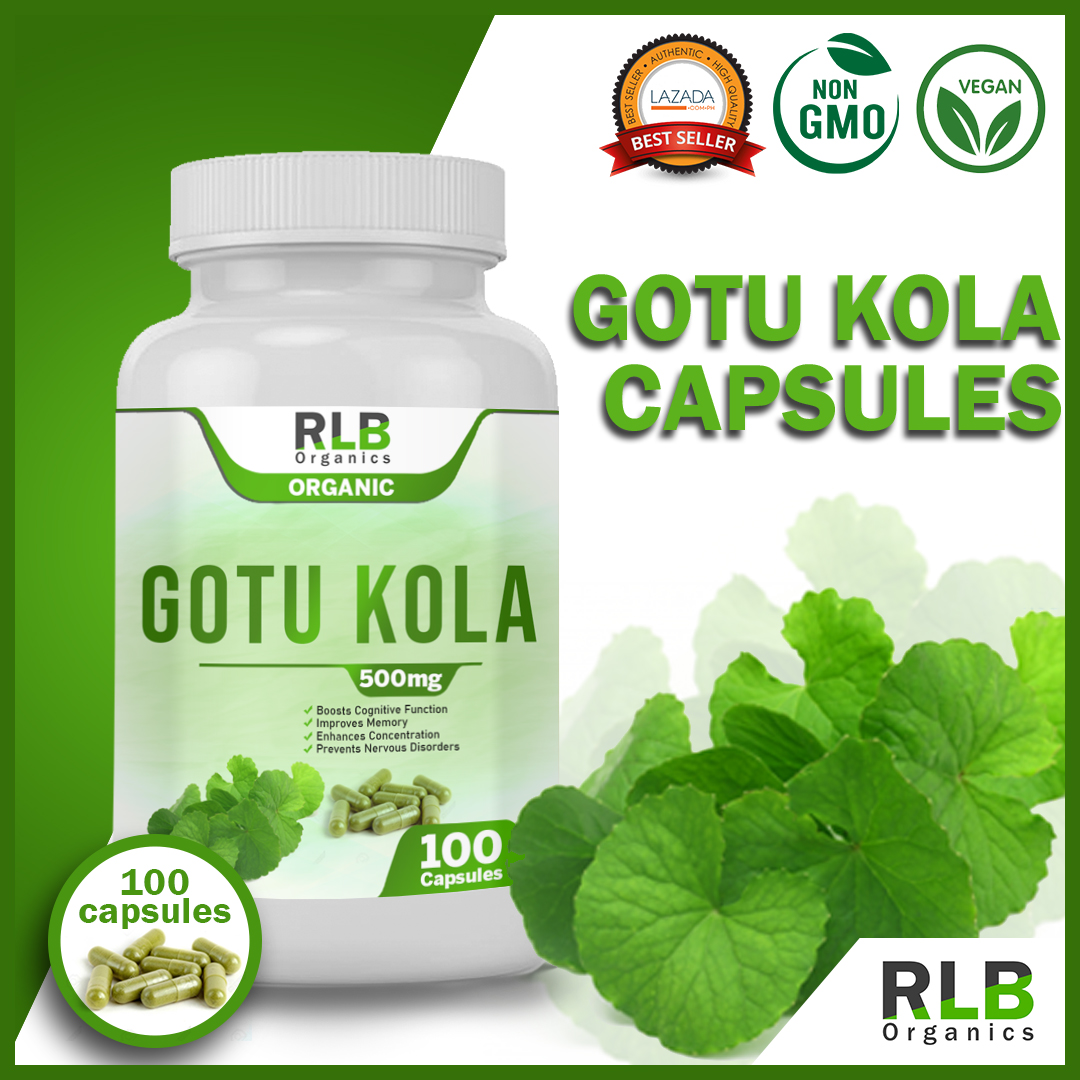Organic Pure Natural Gotu Kola Capsules (100 Capsules) – Gotu Kola Capsules for prevention of ...