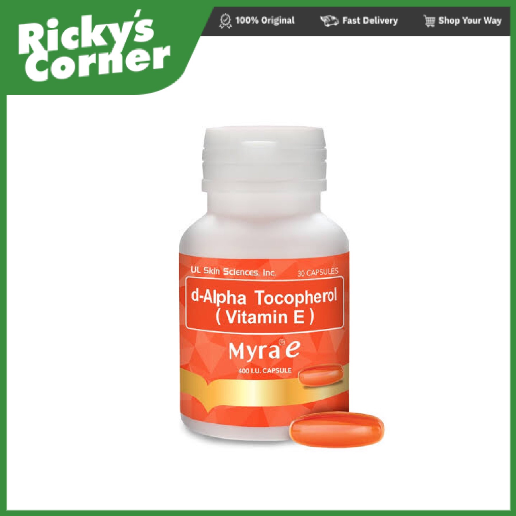 Myra e 400 capsule 400e 400iu vitamin e 30 capsules | Lazada PH