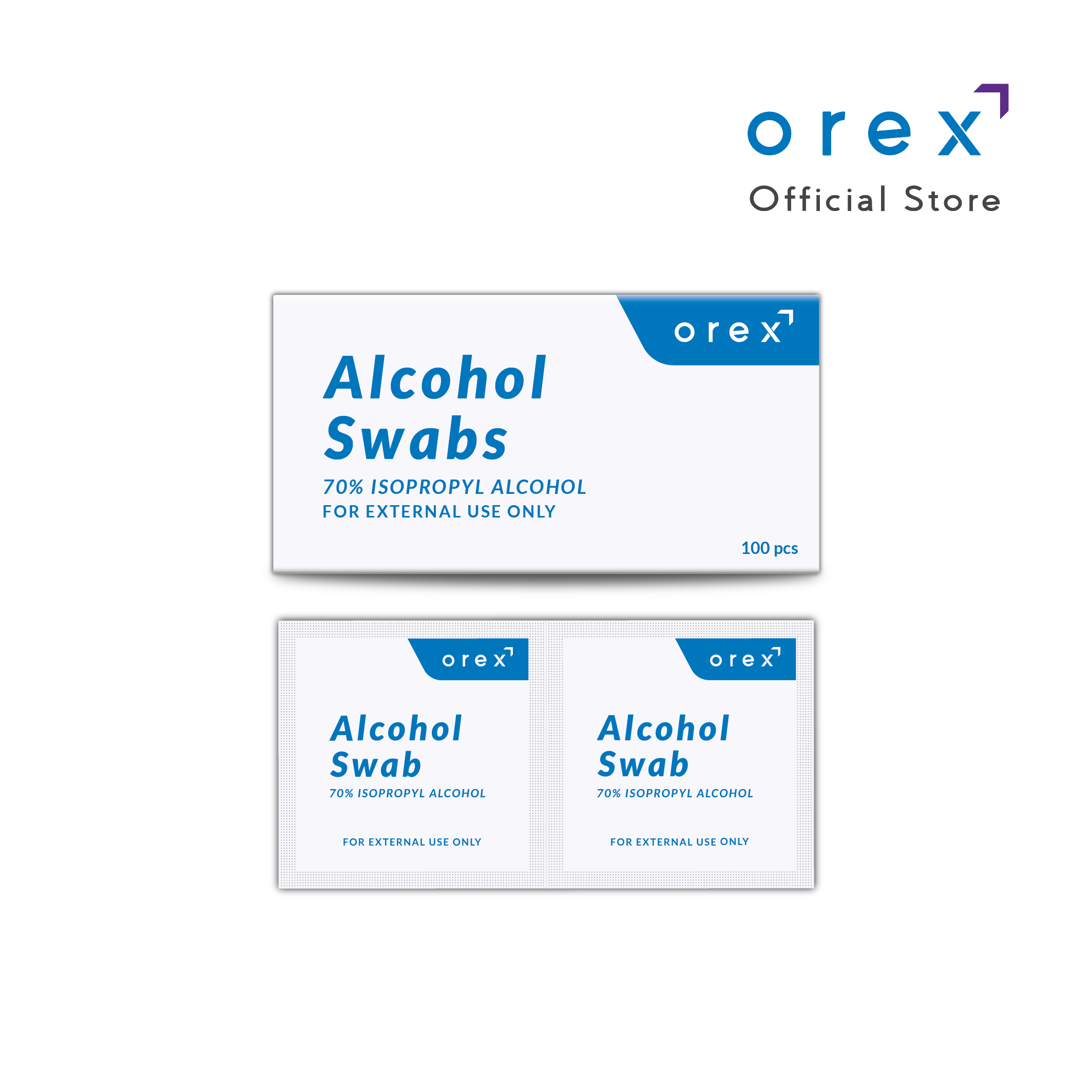 OREX Alcohol Swabs Alcohol Pads 100 Pcs Lazada PH orex-alcohol-swabs-alcohol-pads-100-pcs-lazada-ph