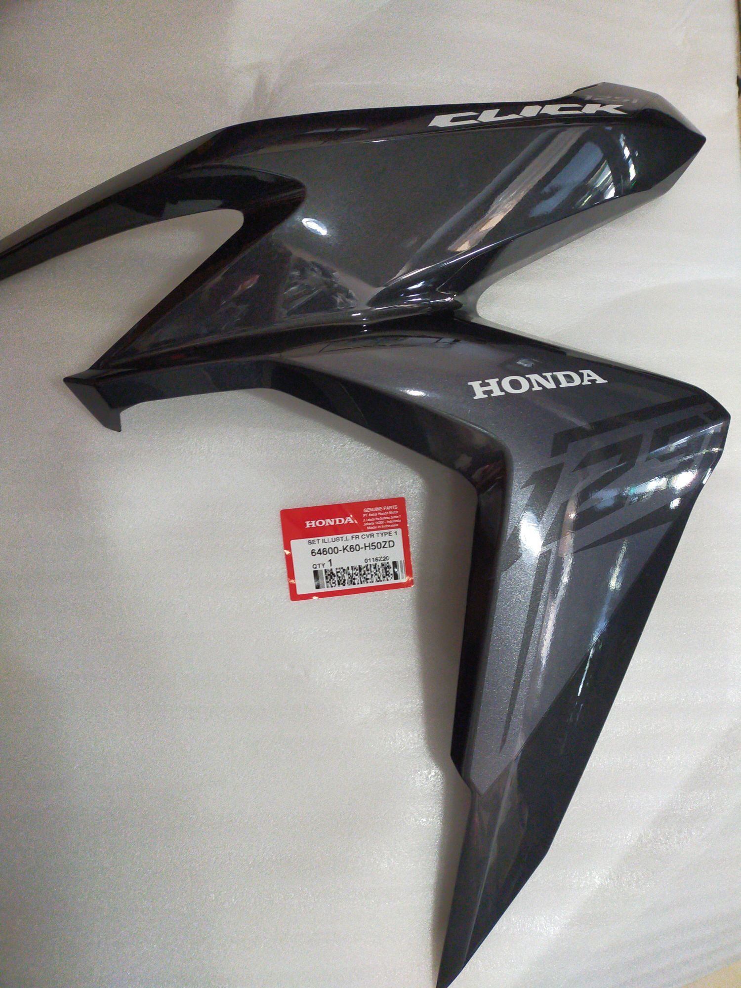 HONDA CLICK 125 V2 LEFT FRONT COVER ANCHOR GRAY METALLIC 64600K60H50ZD ...