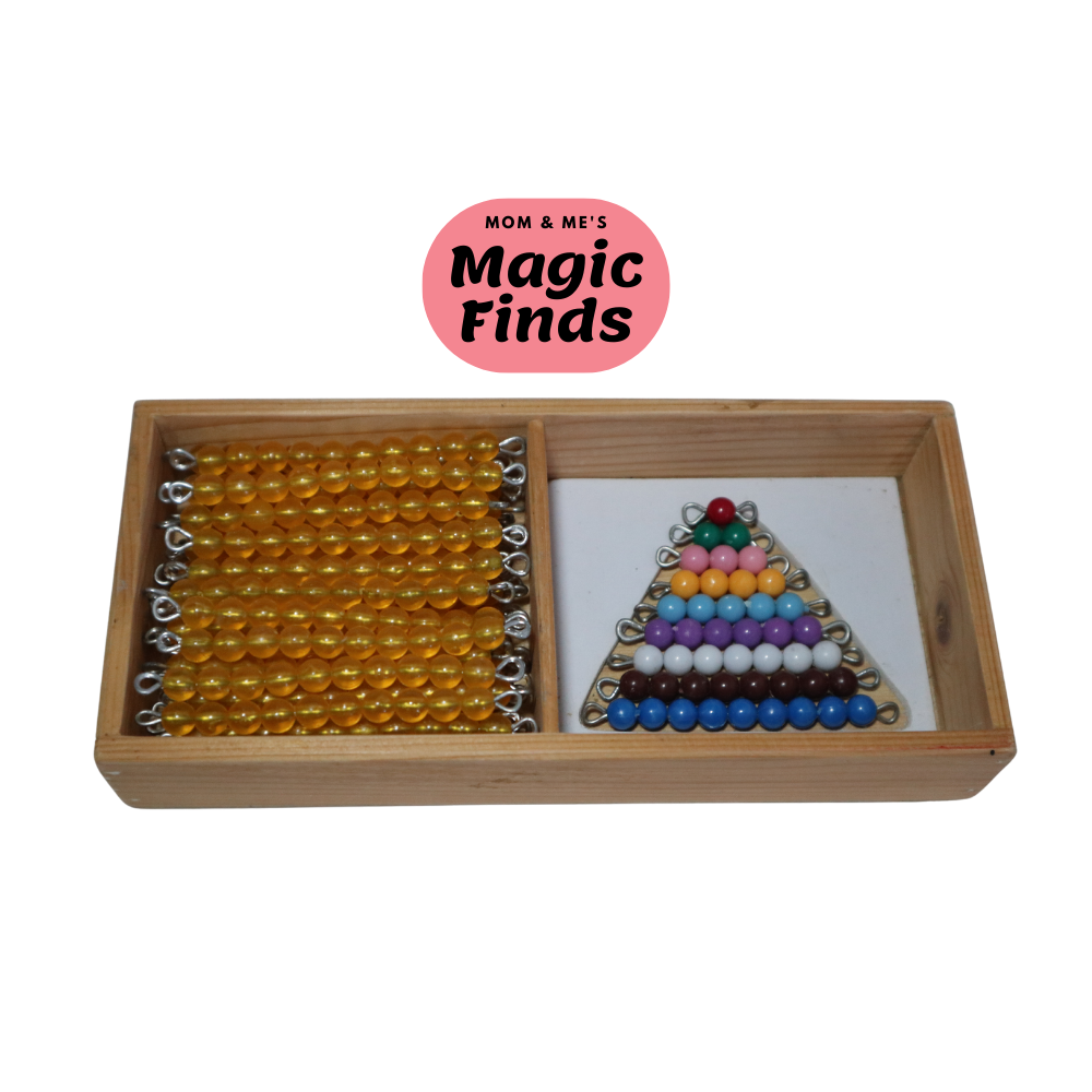 Introduction to Decimals Golden Beads and Beads Stair with Tray (Set ...
