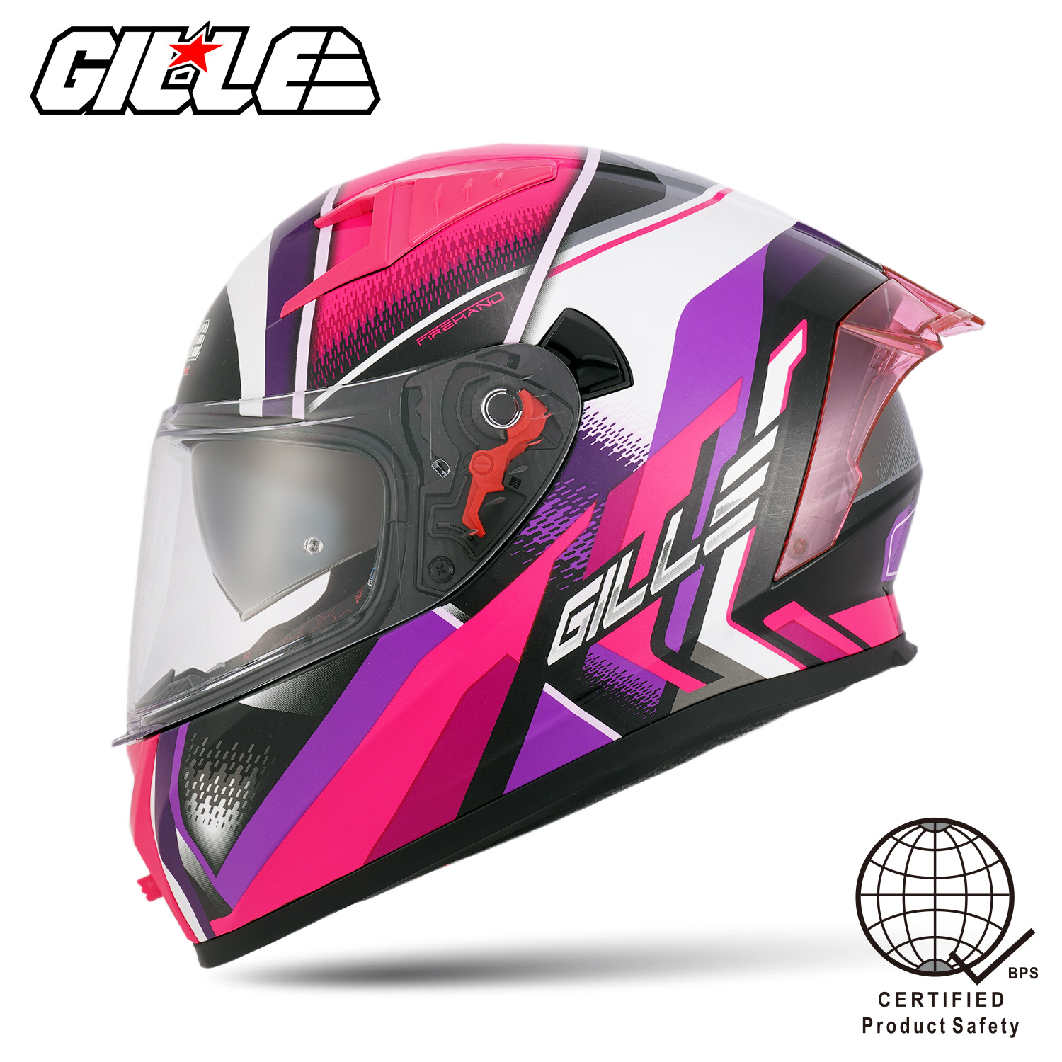 Gille 135 GTS-V1 Exor Full Face Motorcycle Helmets Dual Visor Motor ...