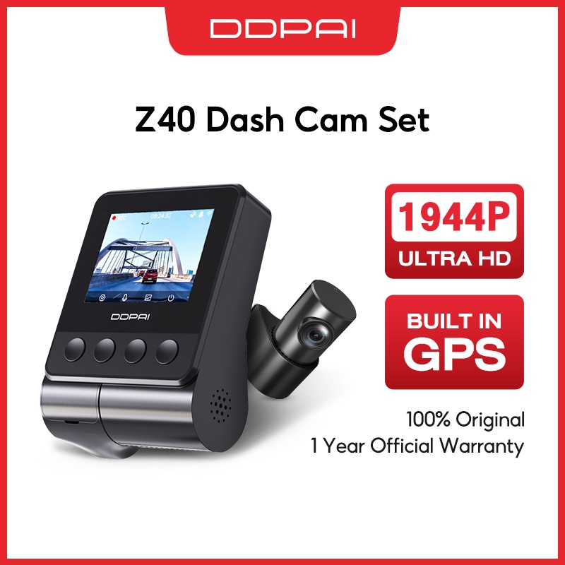 【NEW】 DDPAI Z40 Dash Cam Set With Rear Camera Set 1944p HD GPS 140° 24 ...